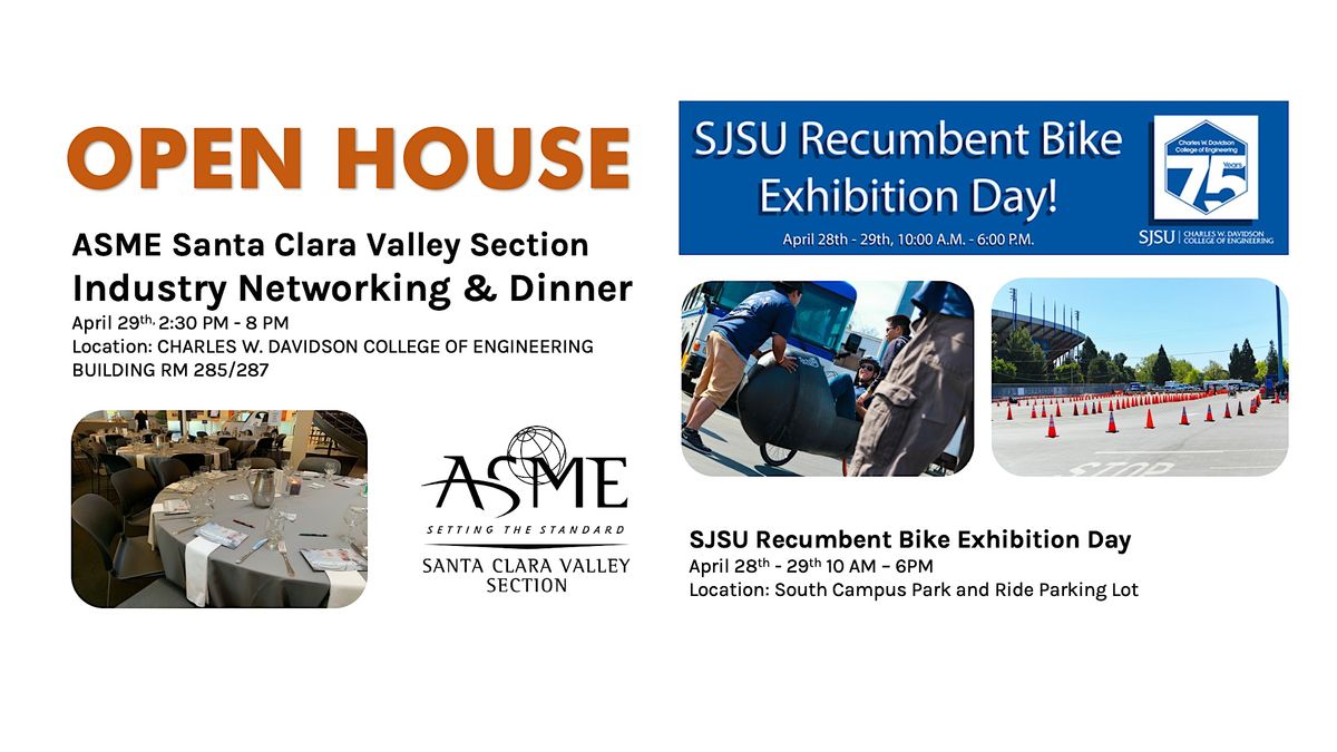 ASME Santa Clara Valley Section Open House Dinner | CHARLES W. DAVIDSON ...