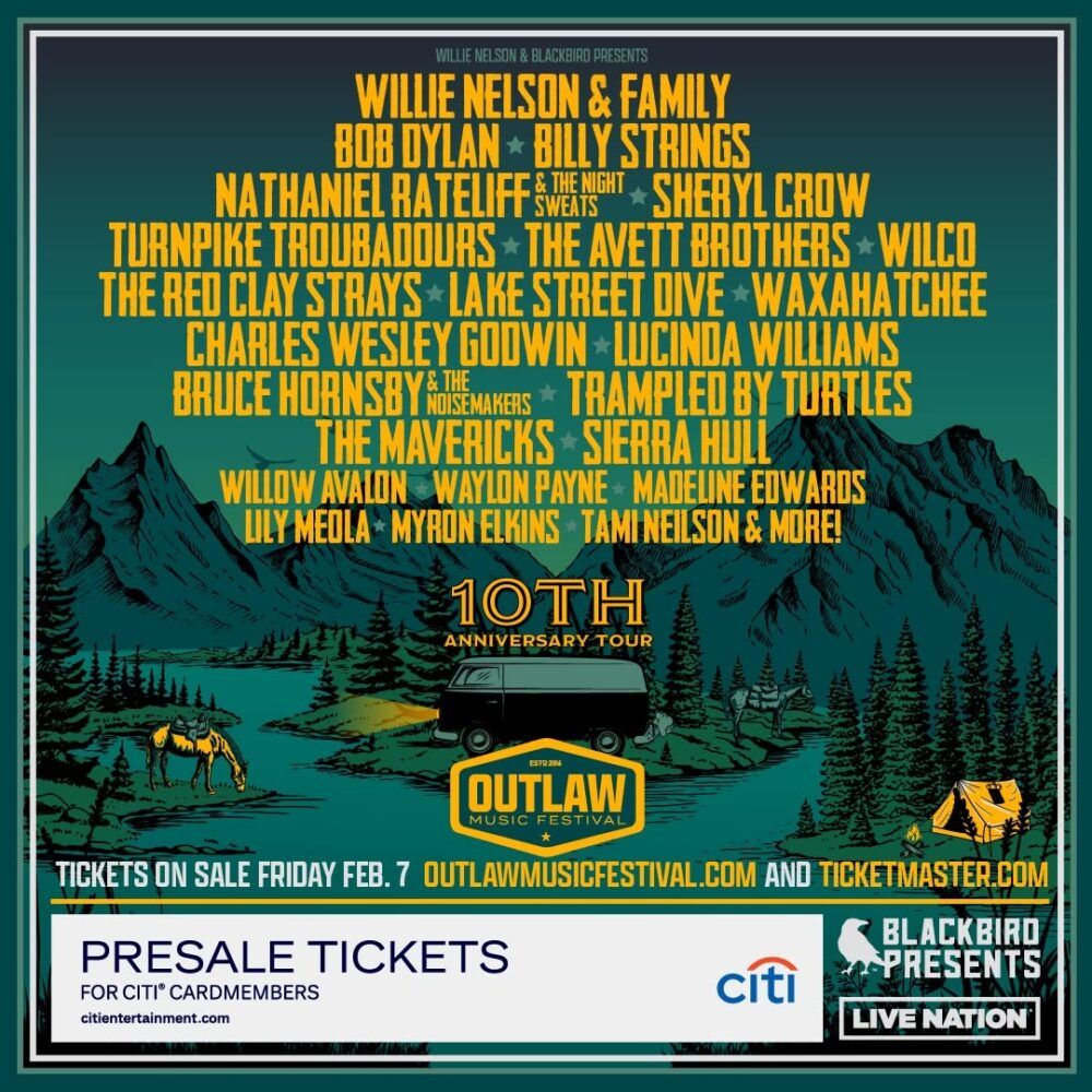 Outlaw Music Festival: Willie Nelson, Bob Dylan, Turnpike Troubadours | Hersheypark Stadium ...