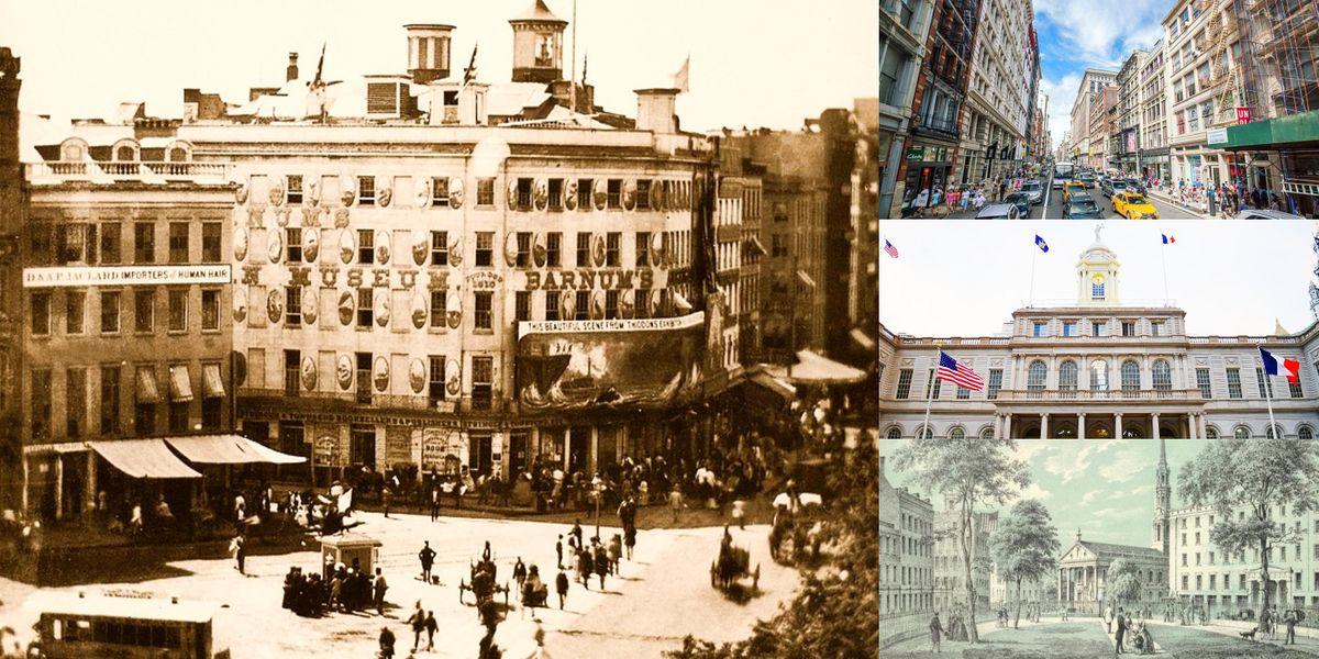 Exploring 1850s Broadway: Site of P.T. Barnums Museum to NY City Hall ...