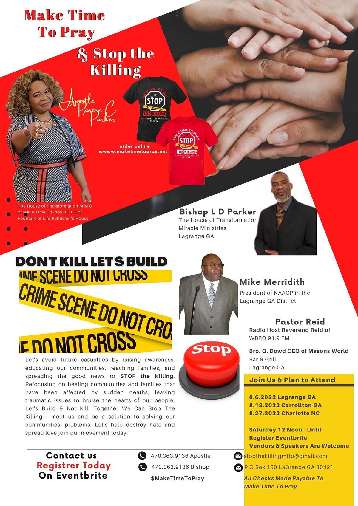 Make Time To Pray & Stop the Killing at 513 Bankhead Hwy, Carrollton on ...