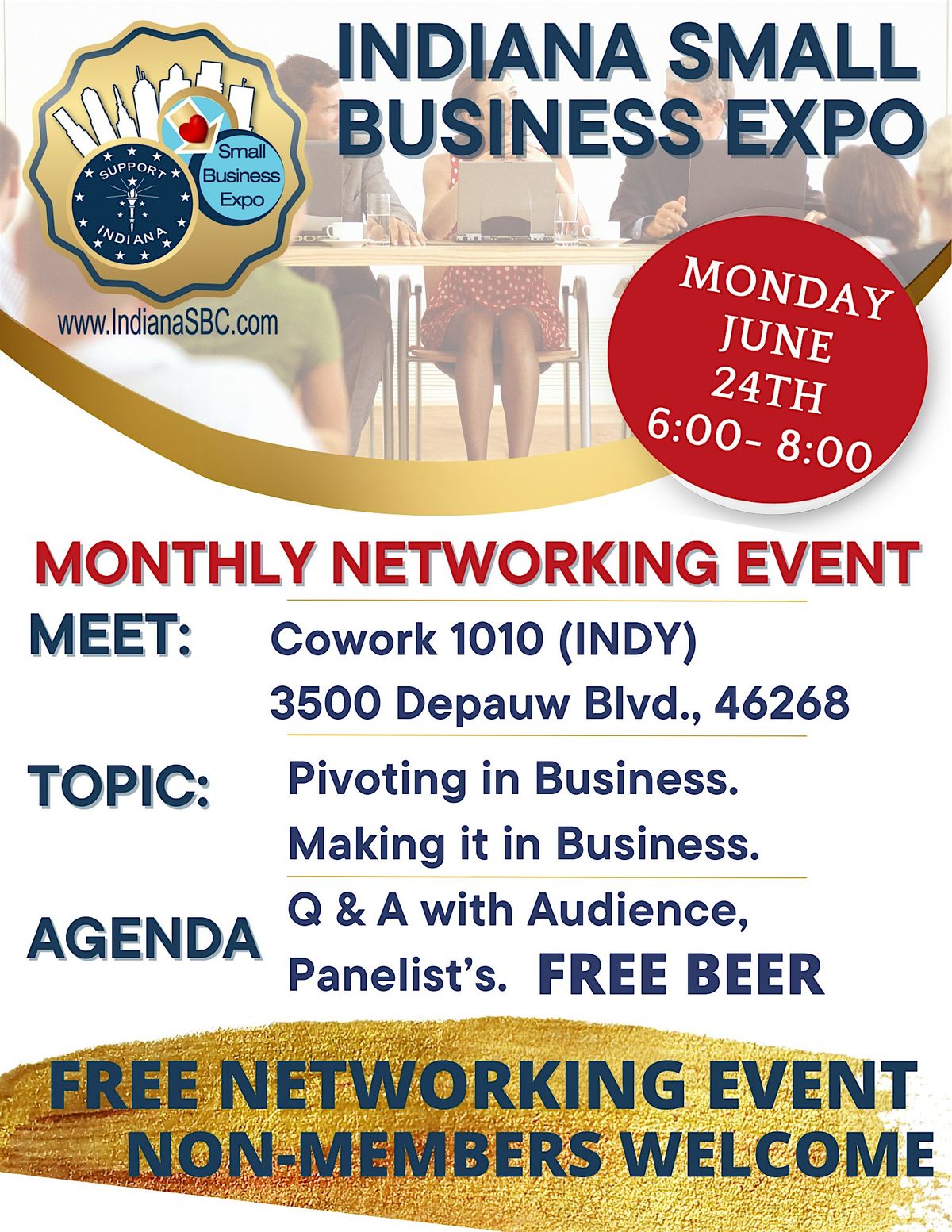 Monthly Networking Event Hosted by Indiana Small Business Expo | Cowork ...
