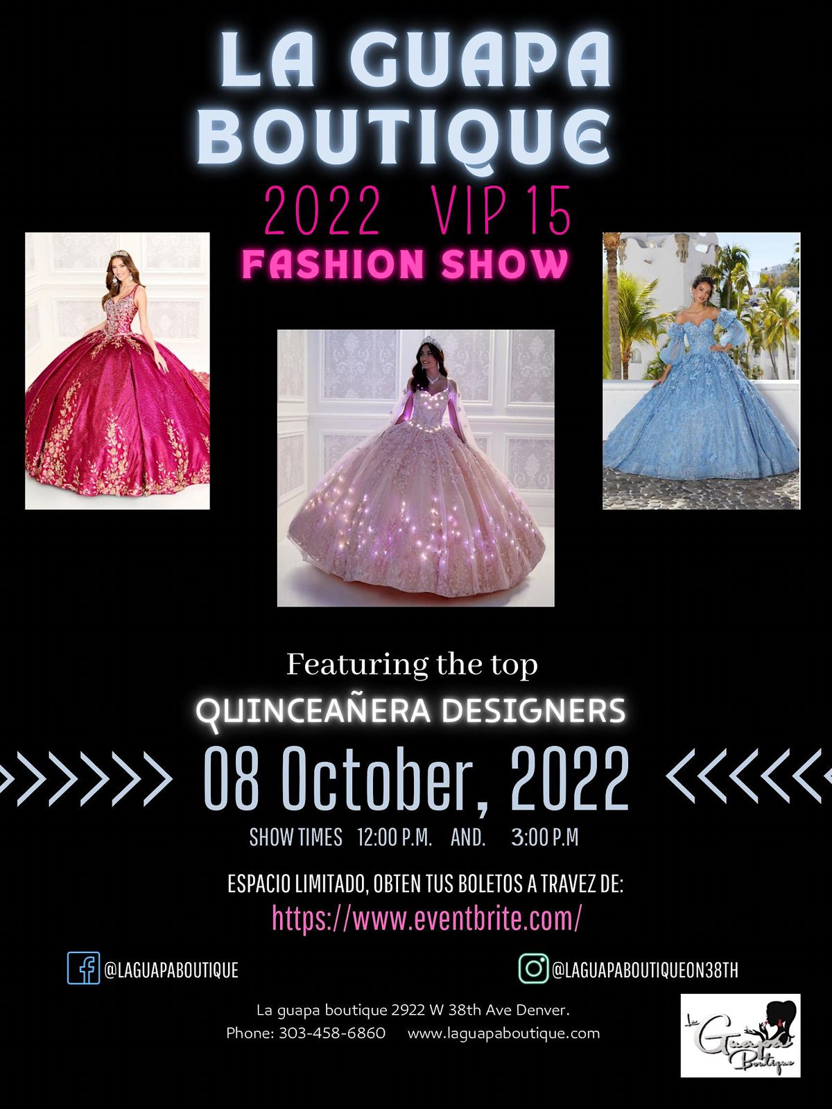 La Guapa 2022 VIP Quince Fashion Show | La Guapa Boutique, Denver, CO ...