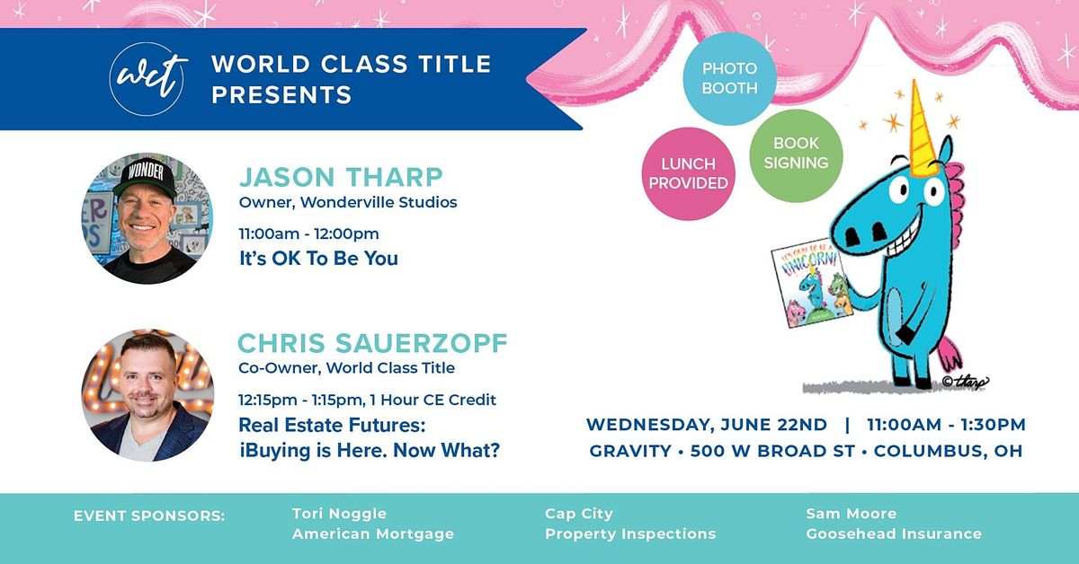 Upcoming CE from Jason Tharp and WCT at Gravity! Space Is Limited, Sign ...