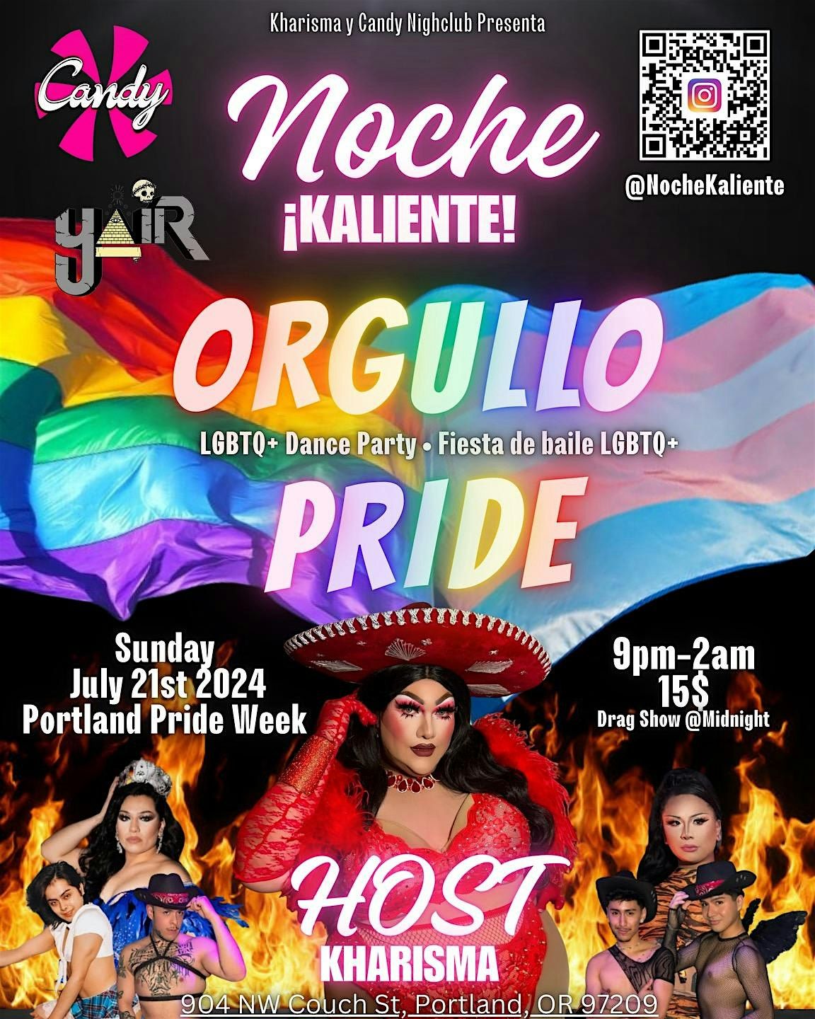 Portland’s Official Latinx Pride Party 2024 at Candy, Northwest Couch ...