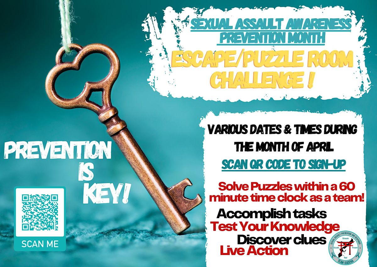 Escape/Puzzle Room Challenge -Prevention is KEY! | Kadena | April 27, 2023