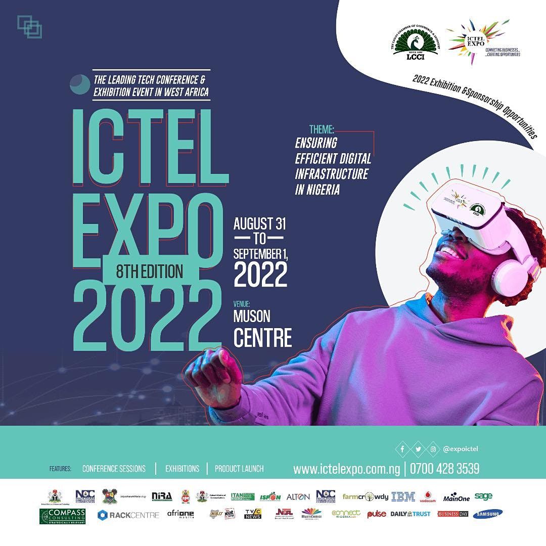 ICTEL EXPO 2022 | Muson Centre, Lagos, LA | August 31 to September 1