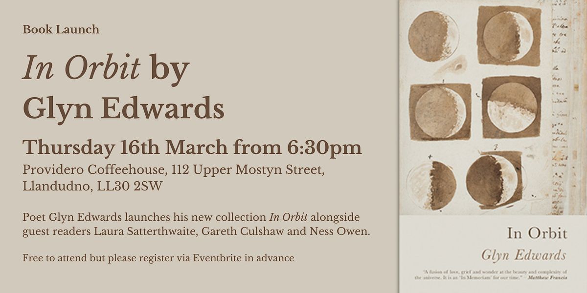 Book Launch: In Orbit by Glyn Edwards | Providero Coffeehouse ...