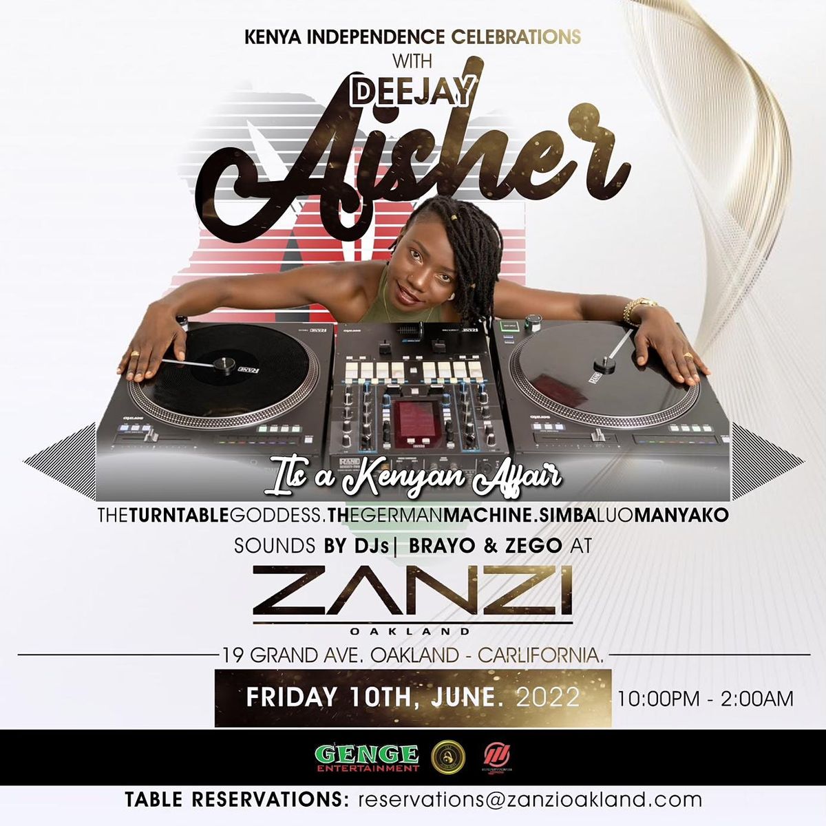 Deejay Aisher - Kenyan Independence Celebration | Zanzi Oakland | June ...