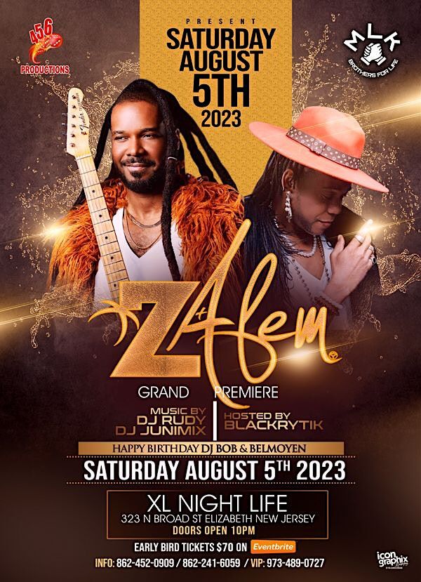 ZAFEM GRAND PREMIER IN NEW JERSEY at 323 N Broad St, Elizabeth on 5th ...
