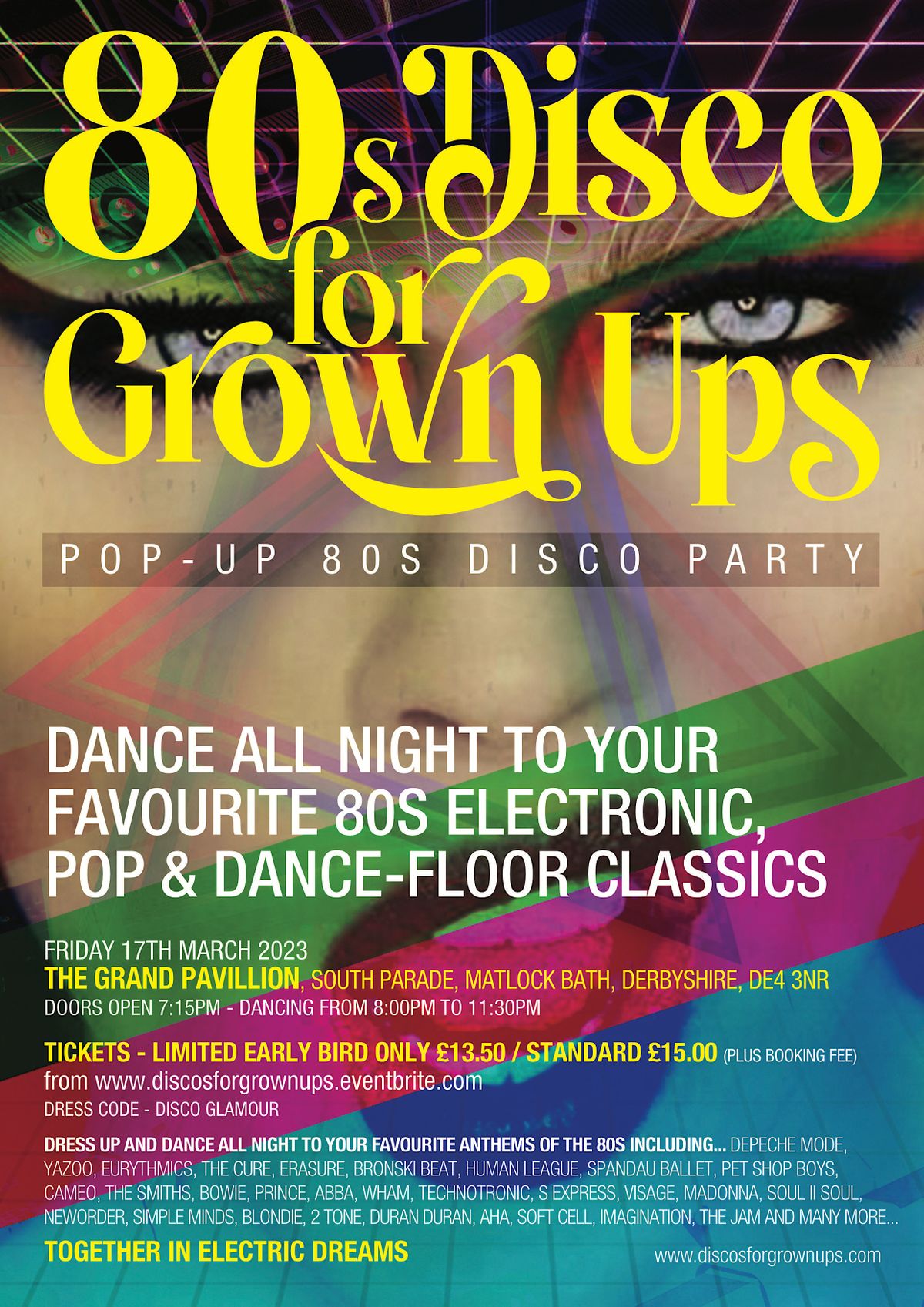 Discos for Grown ups 80s Electronic, pop and dance STAMFORD Arts Centre ...
