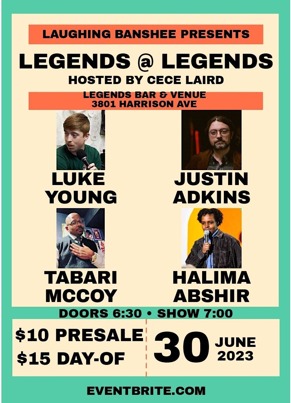 Legends @ Legends at Legends Bar & Venue, Cincinnati on 30th June, 2023