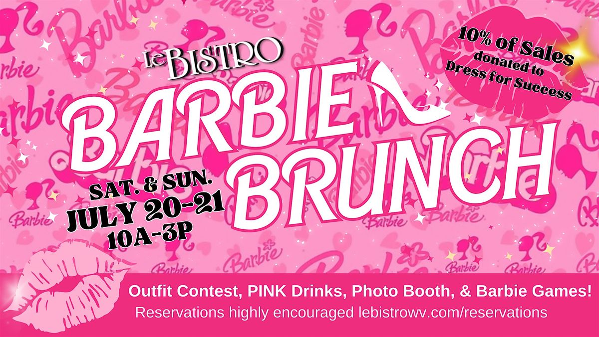 Barbie Brunch | The Cellar Door, Huntington, WV | July 20 to July 21