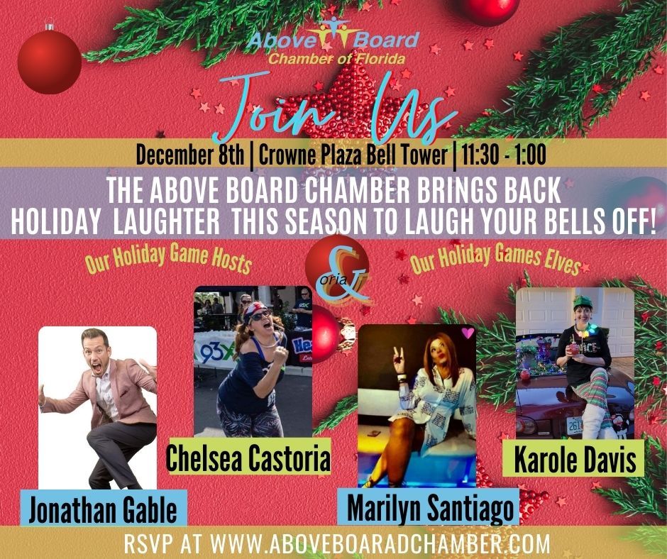 The Above Board Chamber Brings Back Holiday Laughter This Season to ...