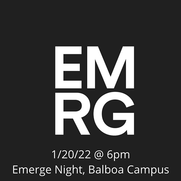 EMRG Night, Balboa: 1/20 @ 6pm at Awaken Church, San Diego on 20th ...