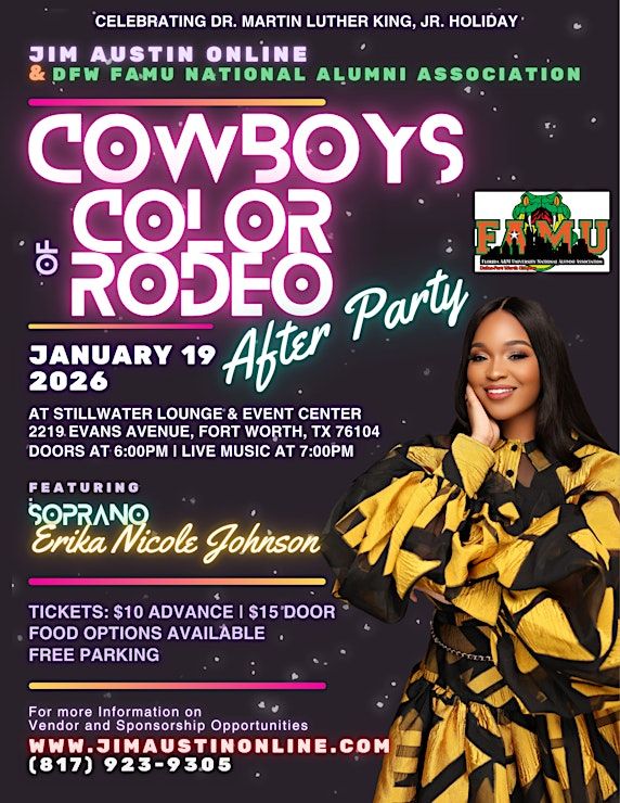 JAOs MLK Day: Cowboys of Color Rodeo After Party with Erika Nicole ...
