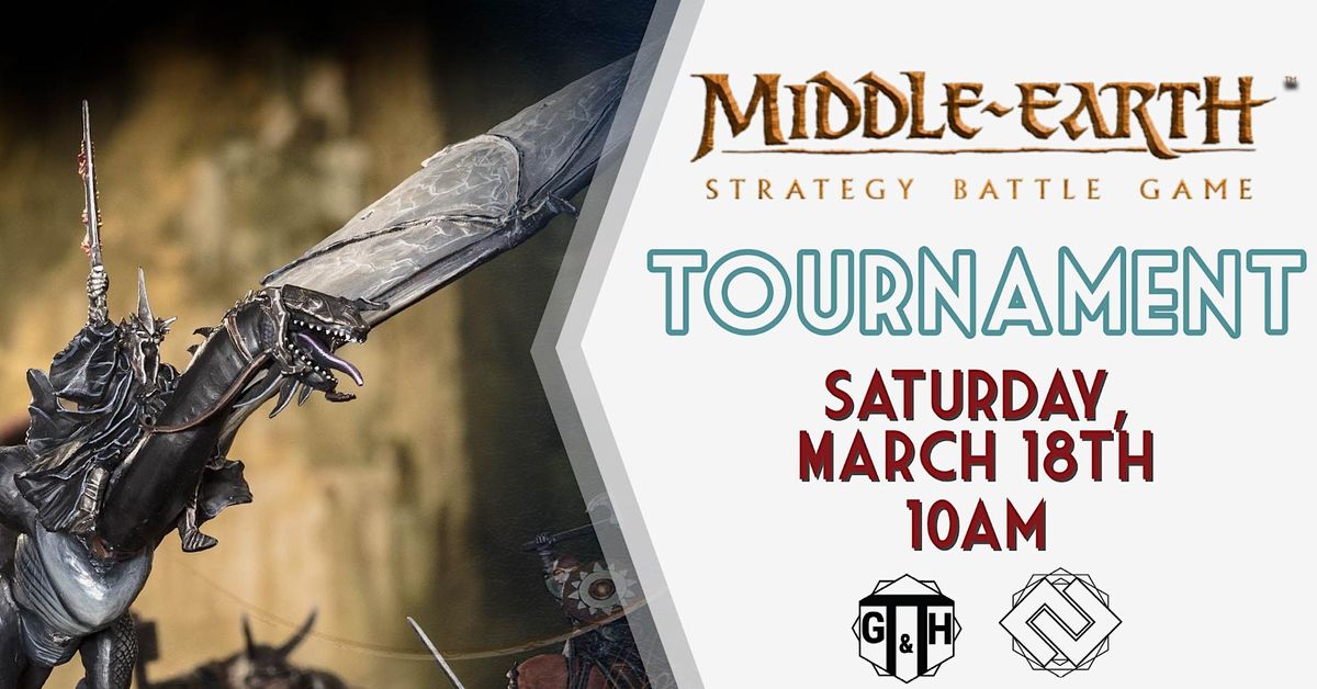 Middle-Earth Strategy Battle Game Tournament | Cardboard Corner Cafe ...