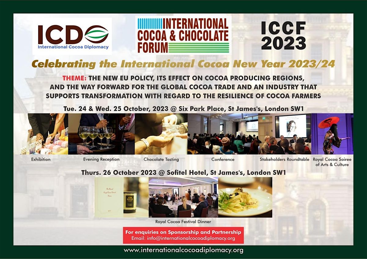 INTERNATIONAL COCOA & CHOCOLATE FORUM 2023 | Six Park Place, London, EN ...