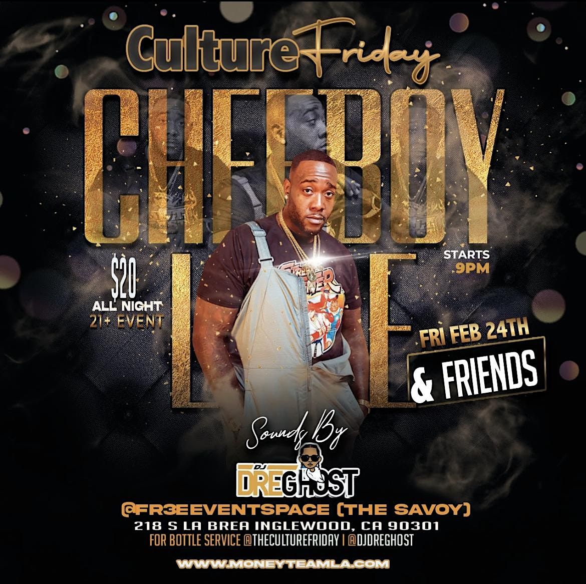 “CULTURE FRIDAYS” CHEFBOY LIVE W/CELEBRITY FRIENDS | Savoy ...