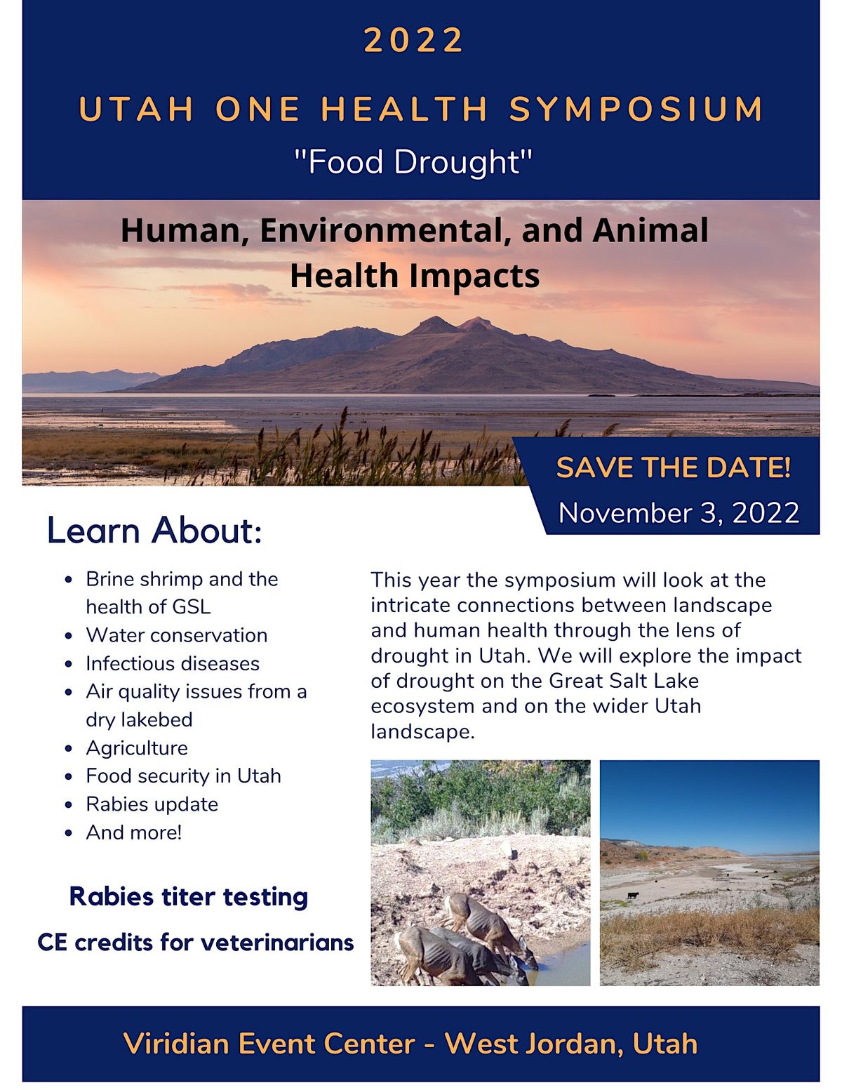 Utah One Health Symposium 2022 | Viridian Event Center, West Jordan, UT ...