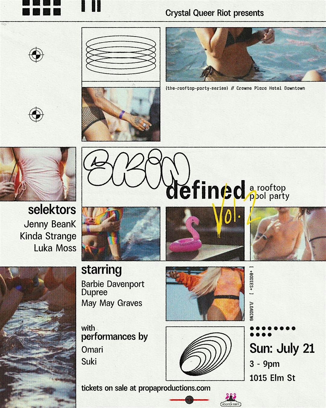 The Rooftop Party X SKIN DEFINED [Pool Party] | Crowne Plaza Dallas ...