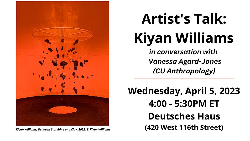 Artists Talk: Kiyan Williams in conversation with Vanessa Agard-Jones ...