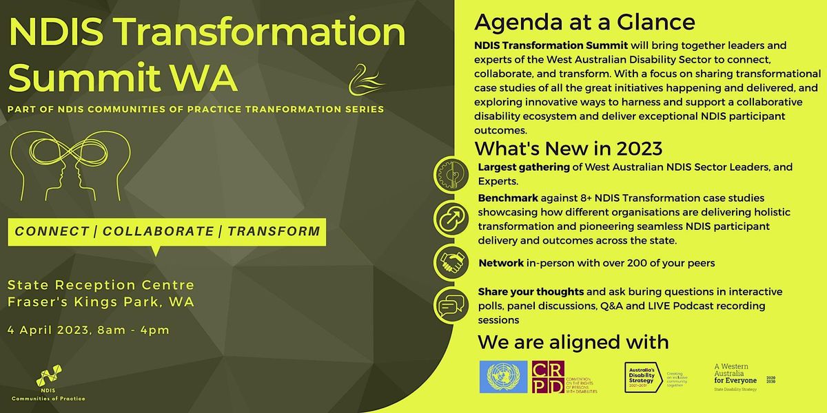 NDIS Transformation Summit WA | Fraser's Restaurant, West Perth, WA ...