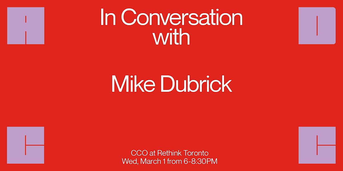 In Conversation with... Mike Dubrick at Arts & Letters Club, Toronto on ...