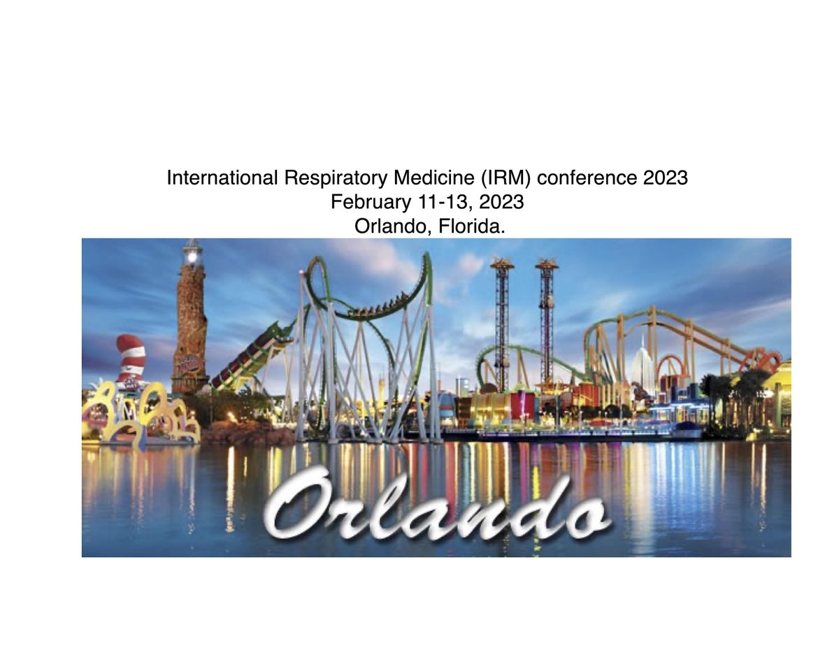 International Respiratory Medicine Conference 2023 | Orlando, Lake ...
