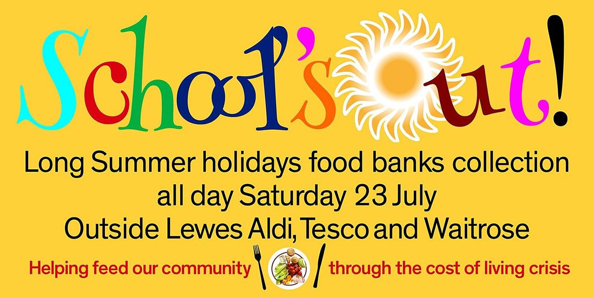 Summer All-Day Three Supermarket Food Banks Collection at Outside Lewes ...