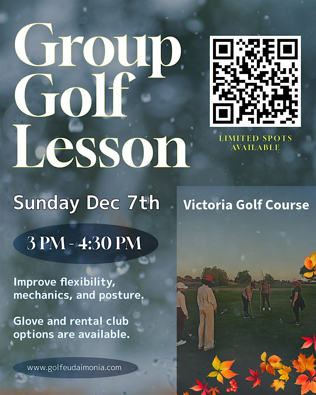 December Group Golf Lesson at Victoria Golf Course, Carson on 7th ...