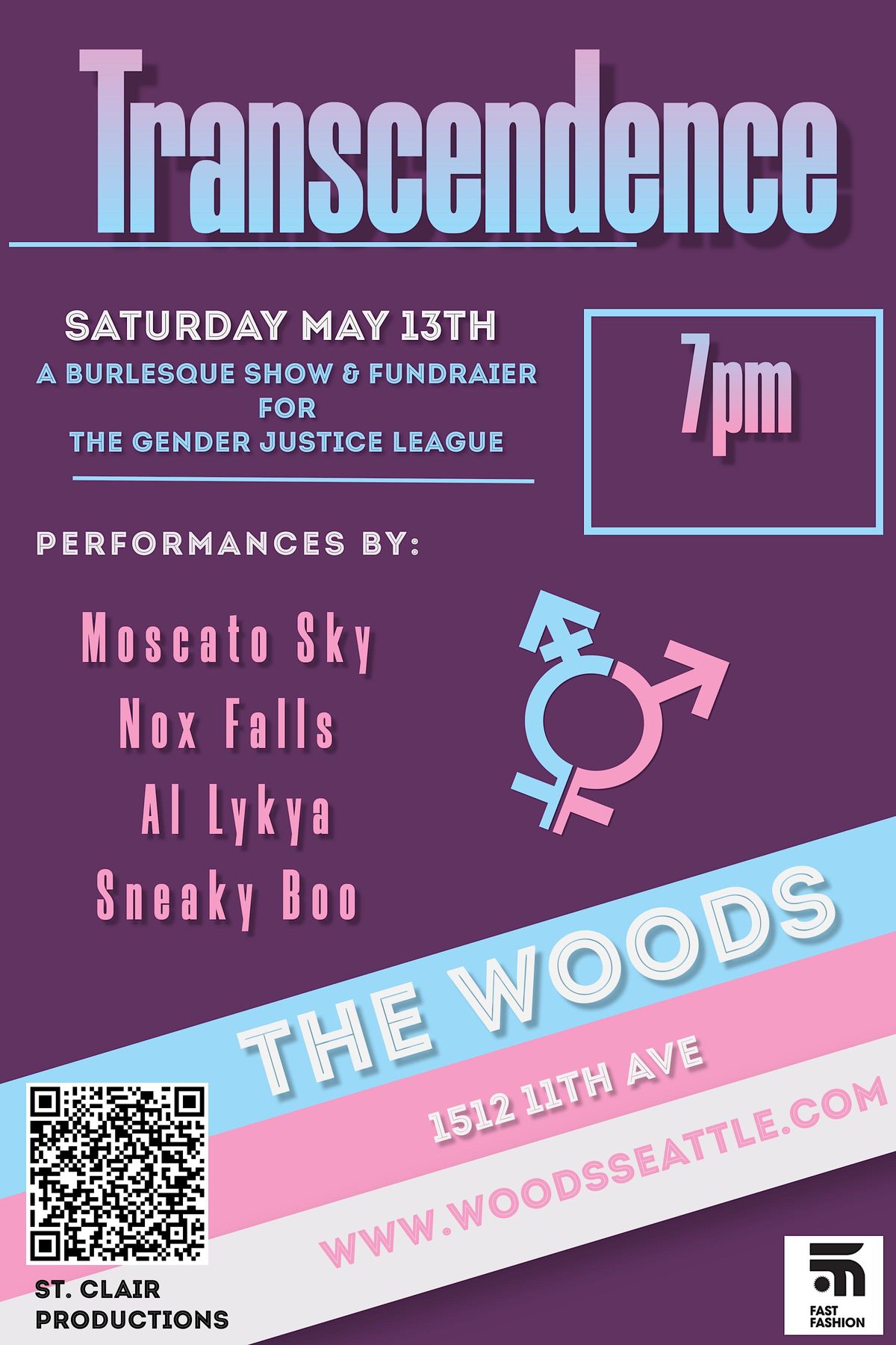 Transcendence: A Fundraiser for The Gender Justice Leauge at The Woods ...