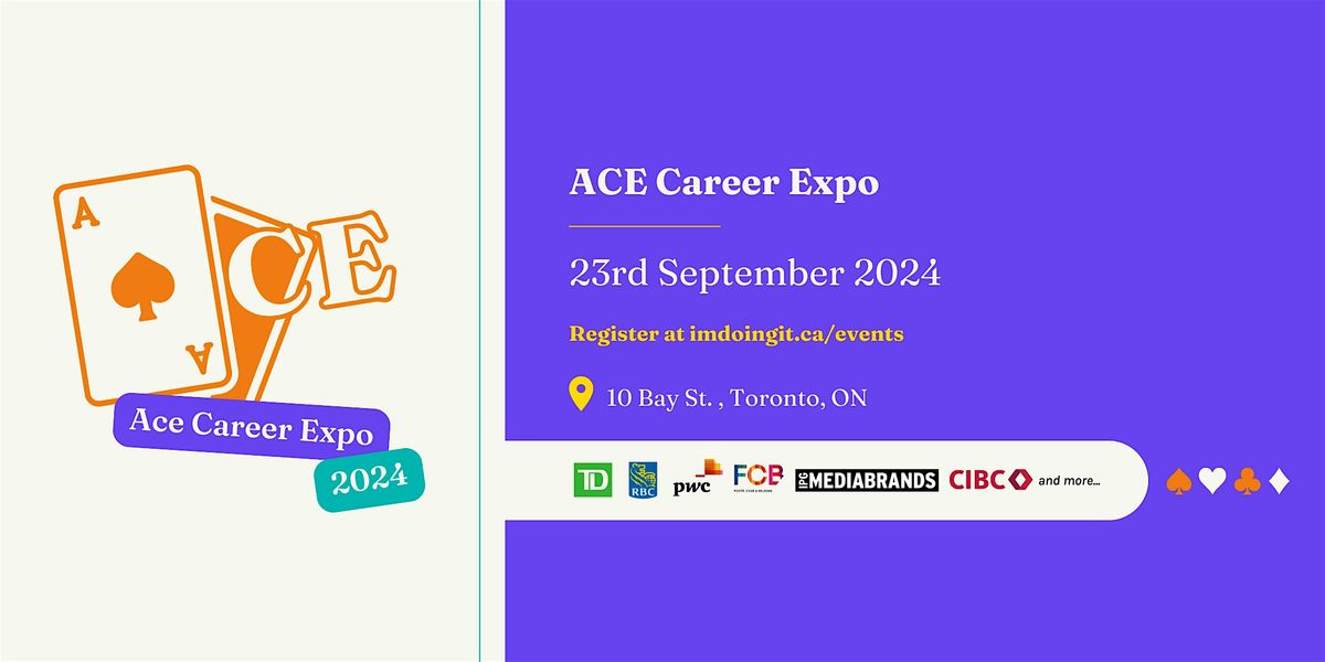 ACE Career Expo: Fall 2024 | 10 Bay St., Toronto, ON | September 23, 2024