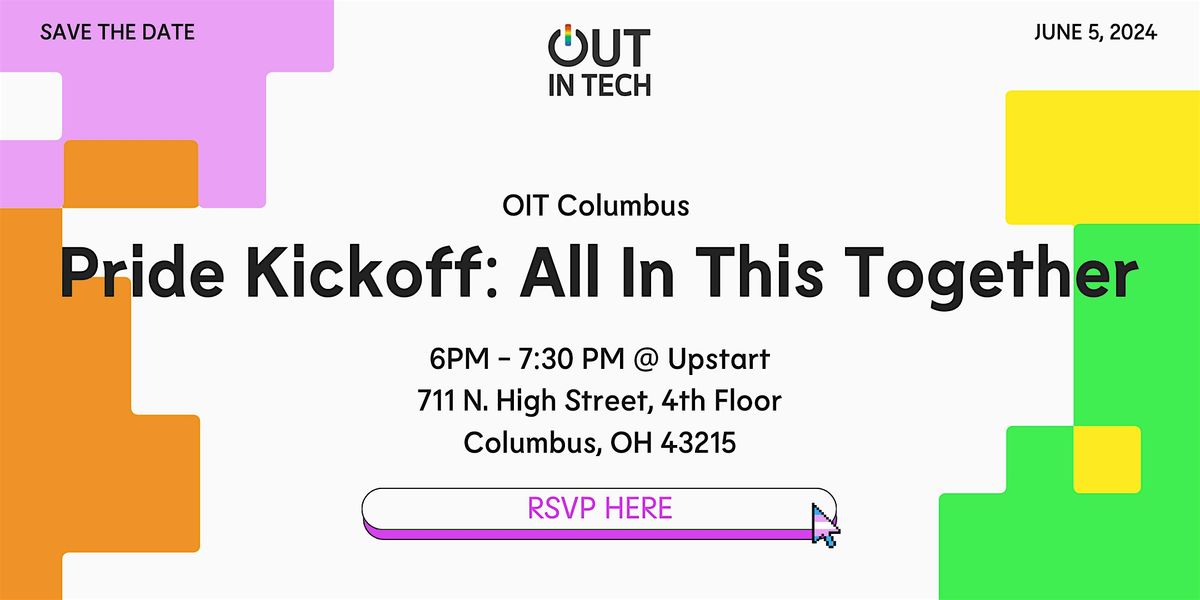 OIT Columbus | Pride Kickoff: All In This Together at Upstart, Columbus ...
