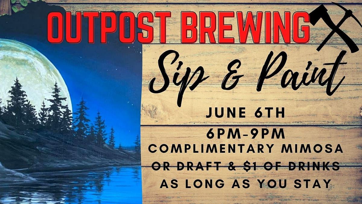 Full Moon Bay Paint and Sip at Outpost | Outpost Brewing, Coeur d'Alene ...