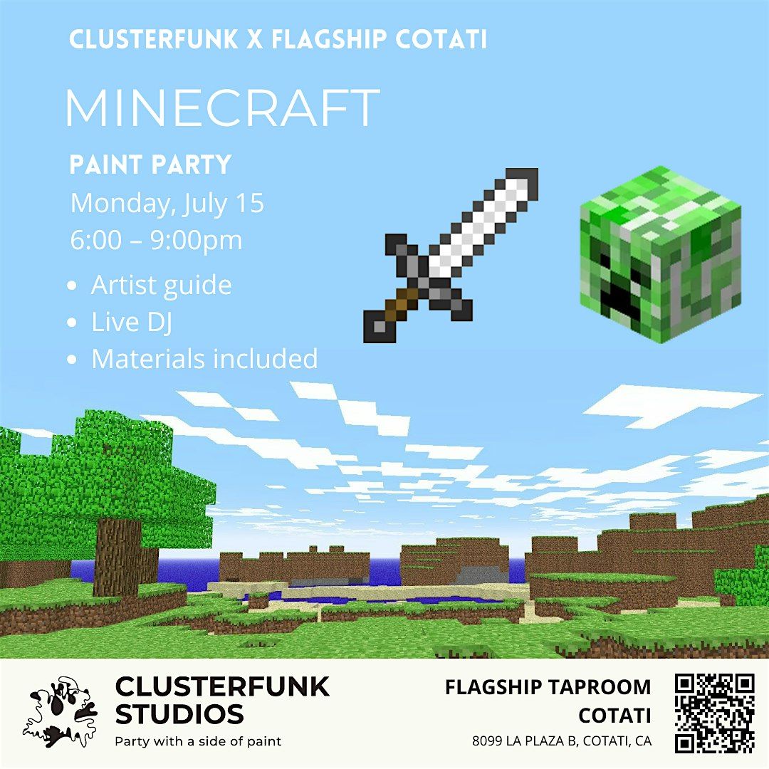 Minecraft Paint Party at Flagship Taproom, Cotati on 15th July, 2024