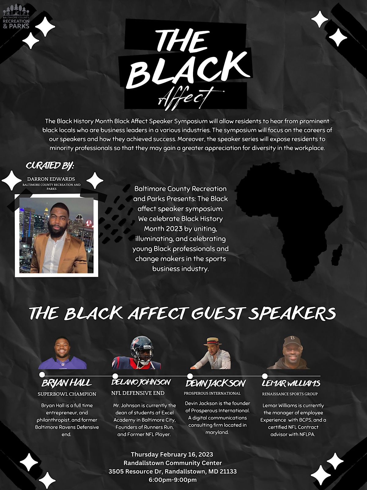 The Black Affect Speaker Symposium Black History Month 2023 Celebration ...