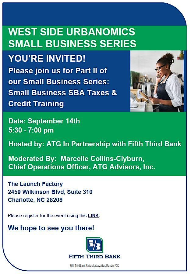 Westside Urbanomics Small Business Series Part II | 2459 Wilkinson Blvd ...