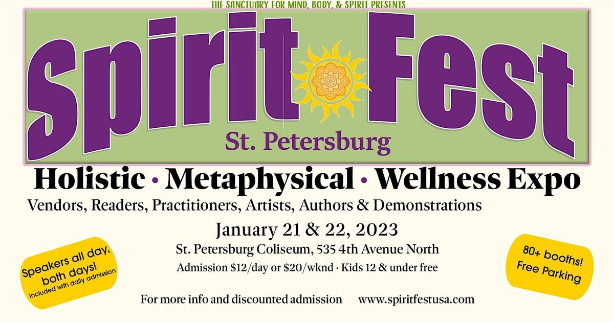 Spirit Fest Metaphysical & Holistic Fair - St. Petersburg | The ...