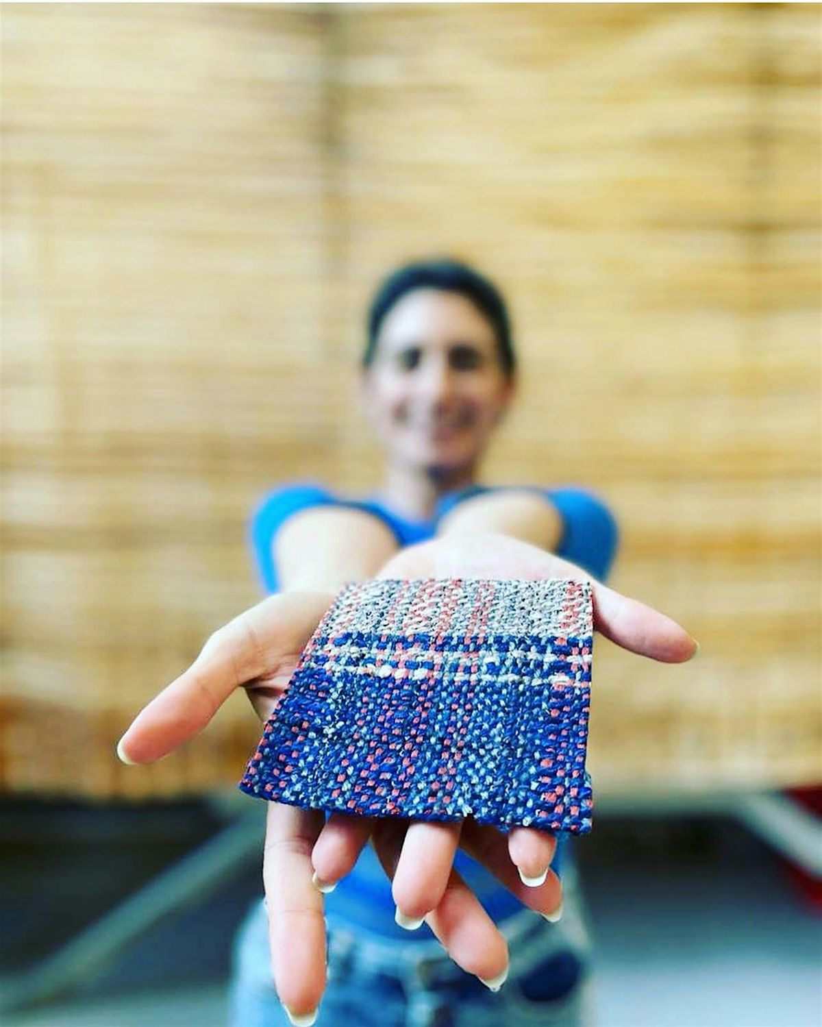 Weave fabric and create bespoke patches for Sustainble Fashion Week ...