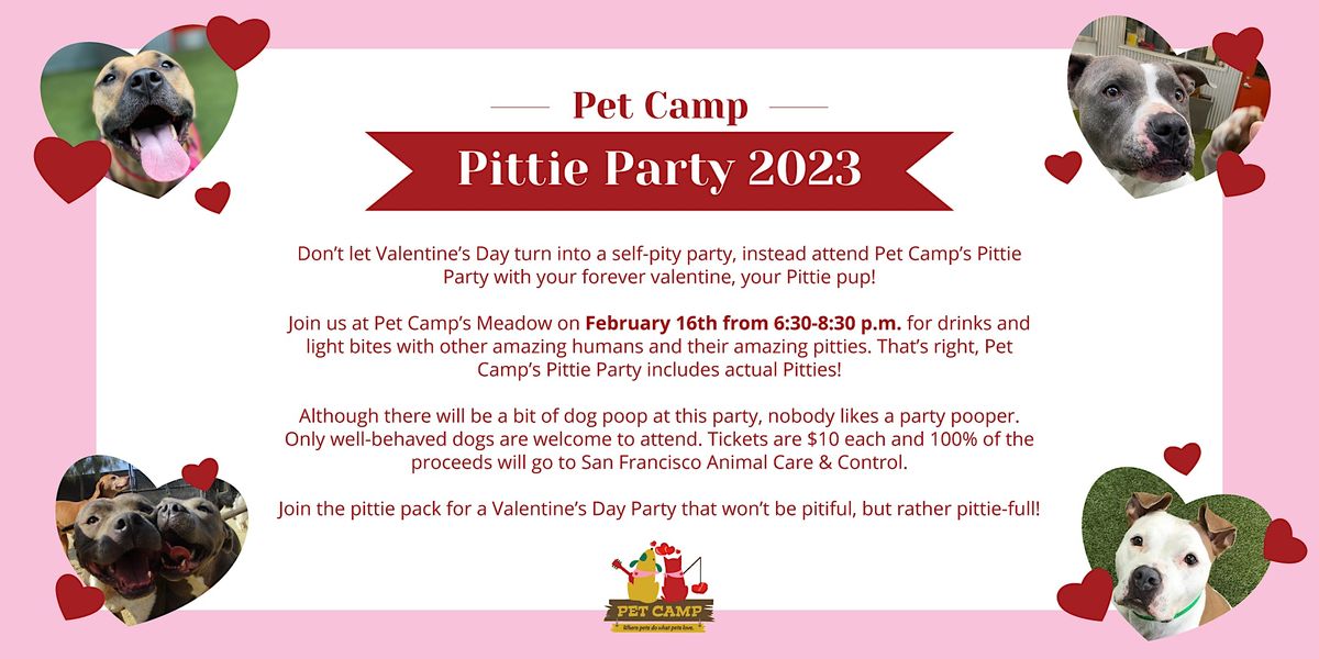 Pet Camps Pittie Party | Meet Pit Bull Parents & Support Friends of ...