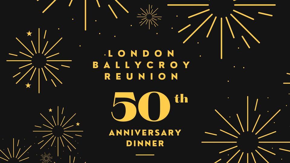 London Ballycroy Reunion 50th Anniversary Dinner at The Crown ...