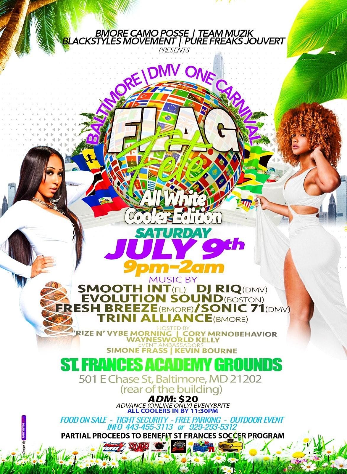Baltimore/DMV One Carnival Flag Fete(All White Cooler Edition) at St ...