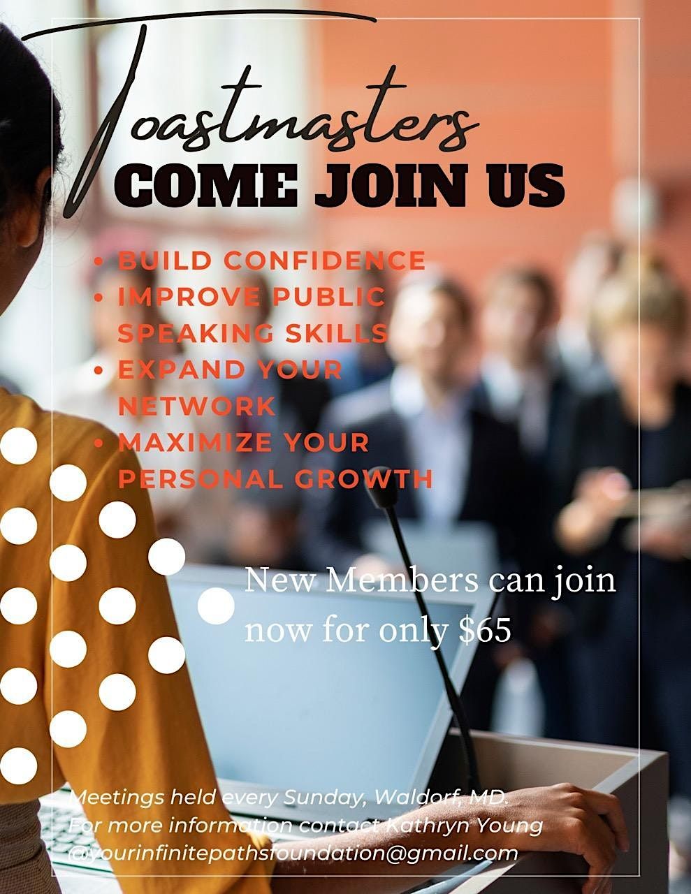 Steps to Success Toastmasters | 3090 Crain Hwy, Waldorf, MD | November 13, 2022