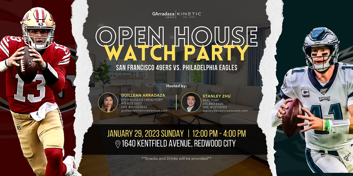 Open House Watch Party: San Francisco 49ers vs. Philadelphia Eagles at ...