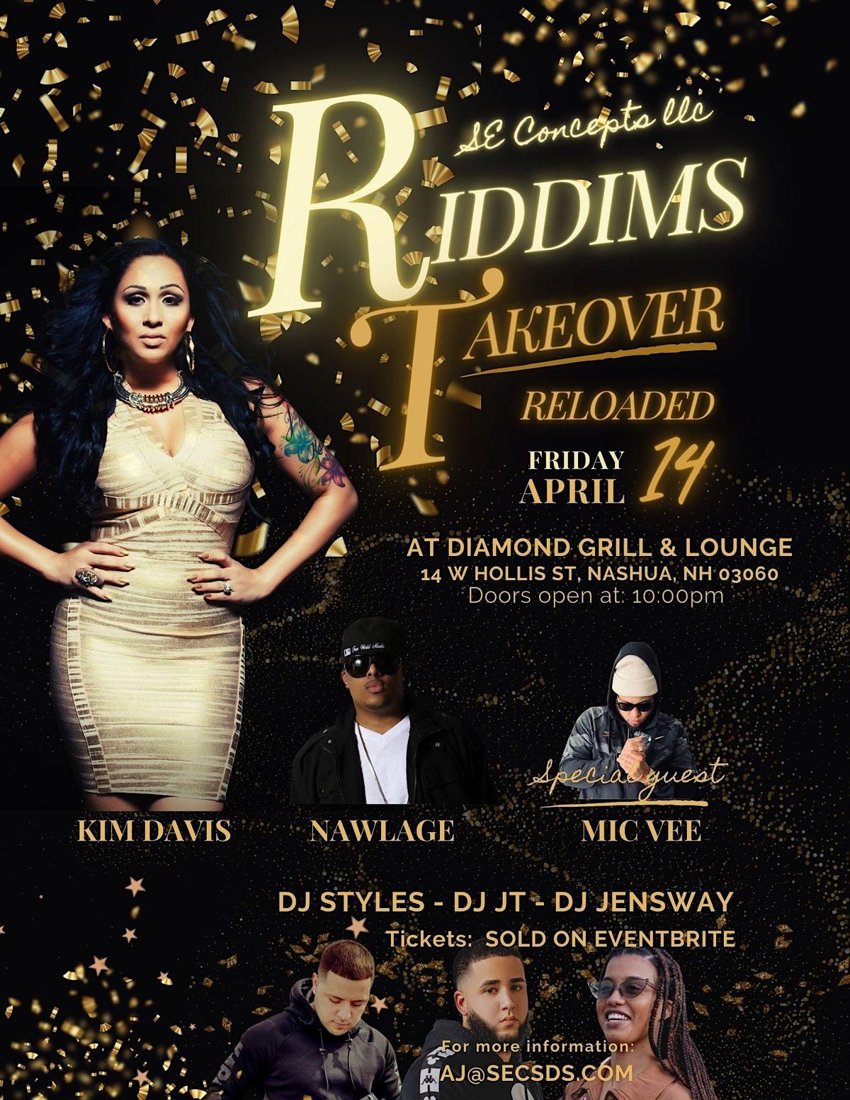 Riddims Takeover Reloaded [Kim Davis, Nawlage & Mic Vee LIVE] | Diamond ...