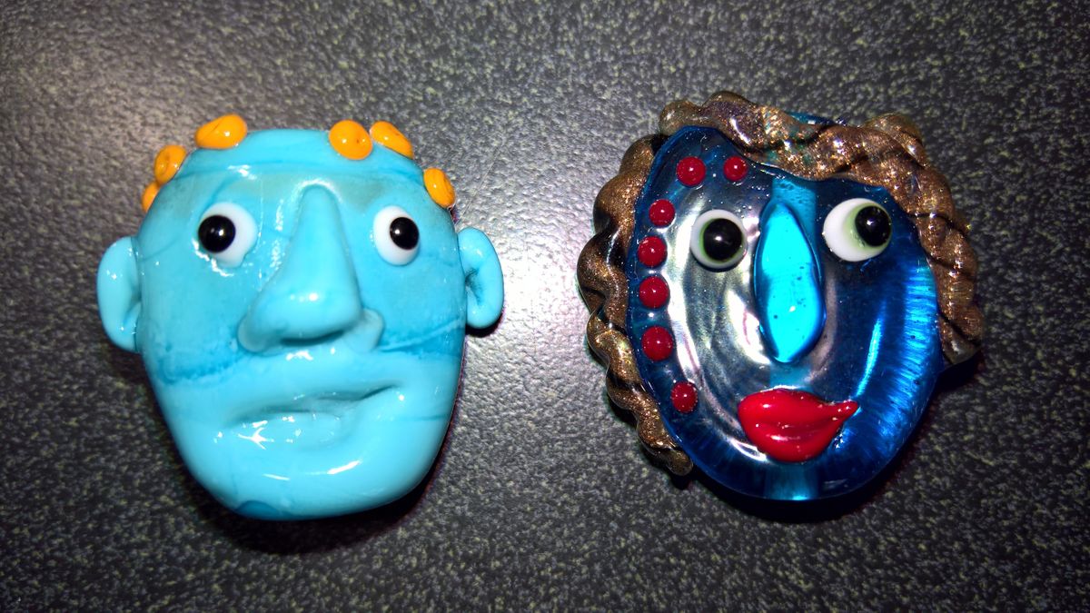 Bead Making Level One Workshop: Funky Faces | 2022 at SiNaCa Studios ...