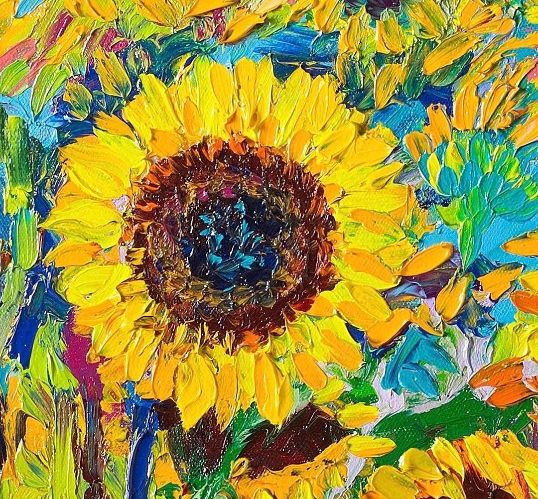 Stress Relief Painting: Finger Painting Sunflowers at 715 S University ...