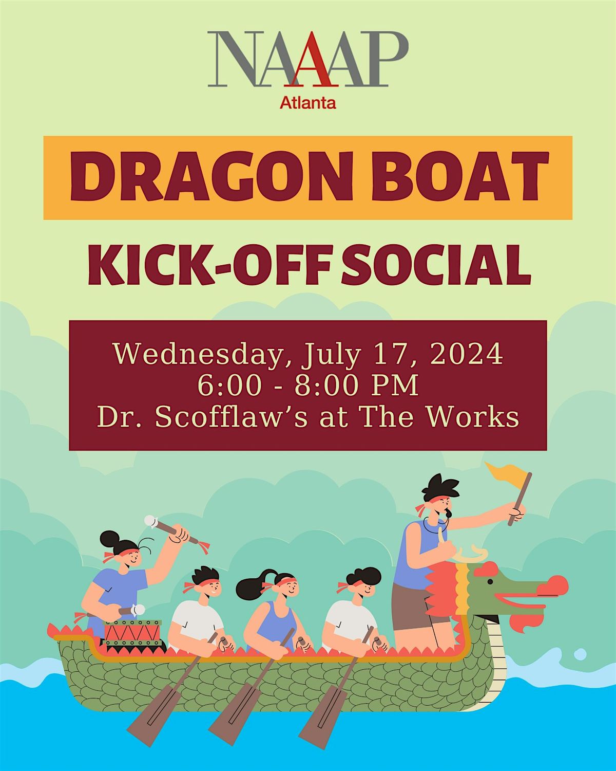 2024 NAAAP Atlanta Dragon Boat Kickoff Social at Dr. Scofflaw's at The ...