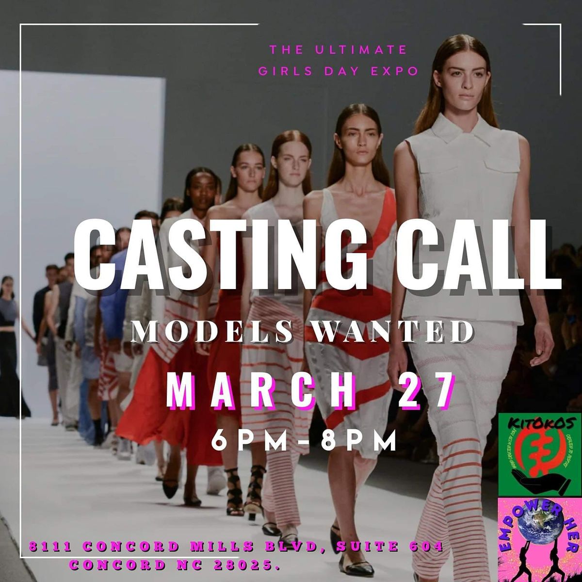 Casting Call at 8111 Concord Mills Boulevard on 27th March, 2022