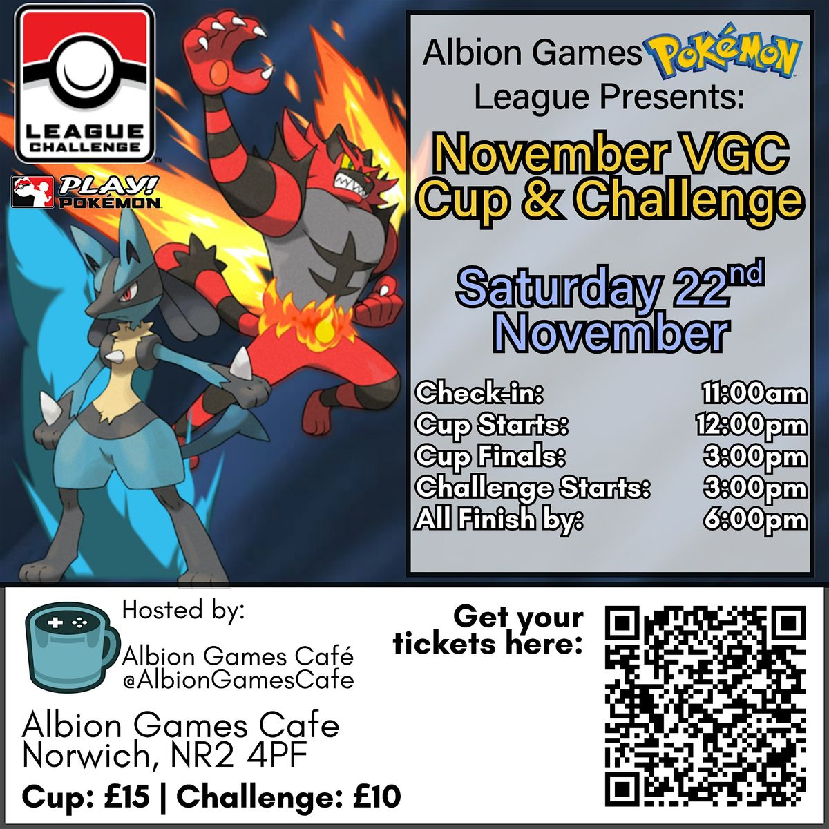 Norwich Pokemon VGC Cup & Challenge Double Bill: November 2025 at ...